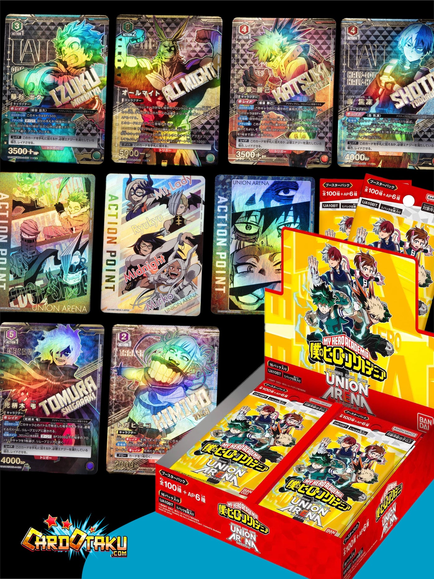 Trading card game union arena [ua10bt] my hero academia cards list