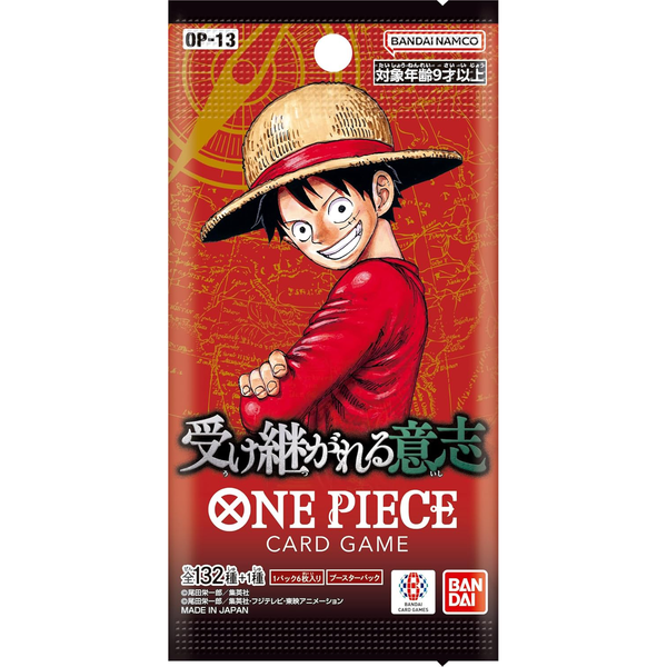 One piece card game booster pack op-13 carrying on his will cards list