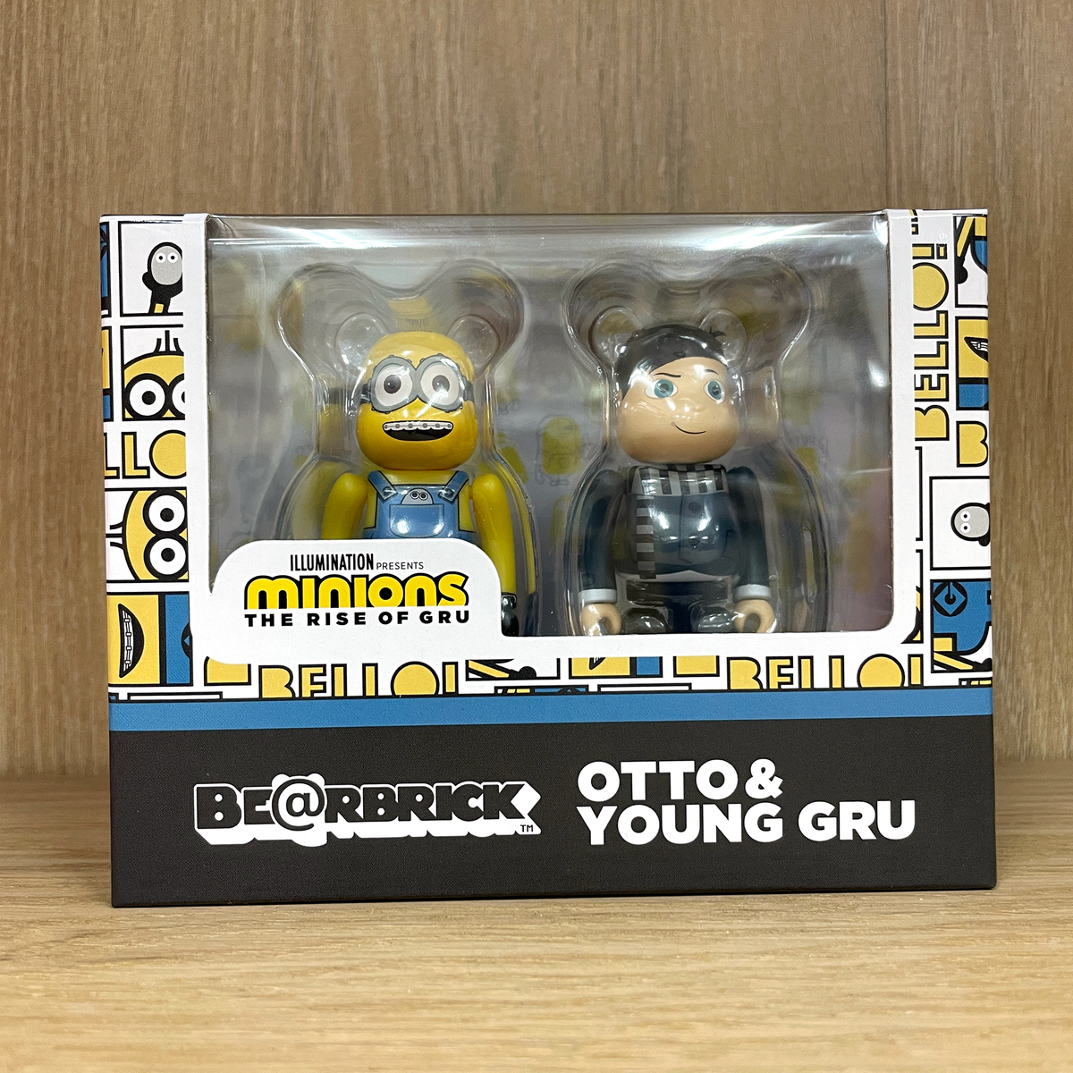 BE@RBRICK minions THE RISE OF GRU OTTO & YOUNG GRU